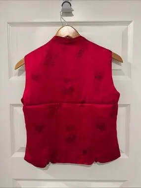 Casual Corner | Tops | Casual Corner Sleeveless Silk Buttonfront Vest ...